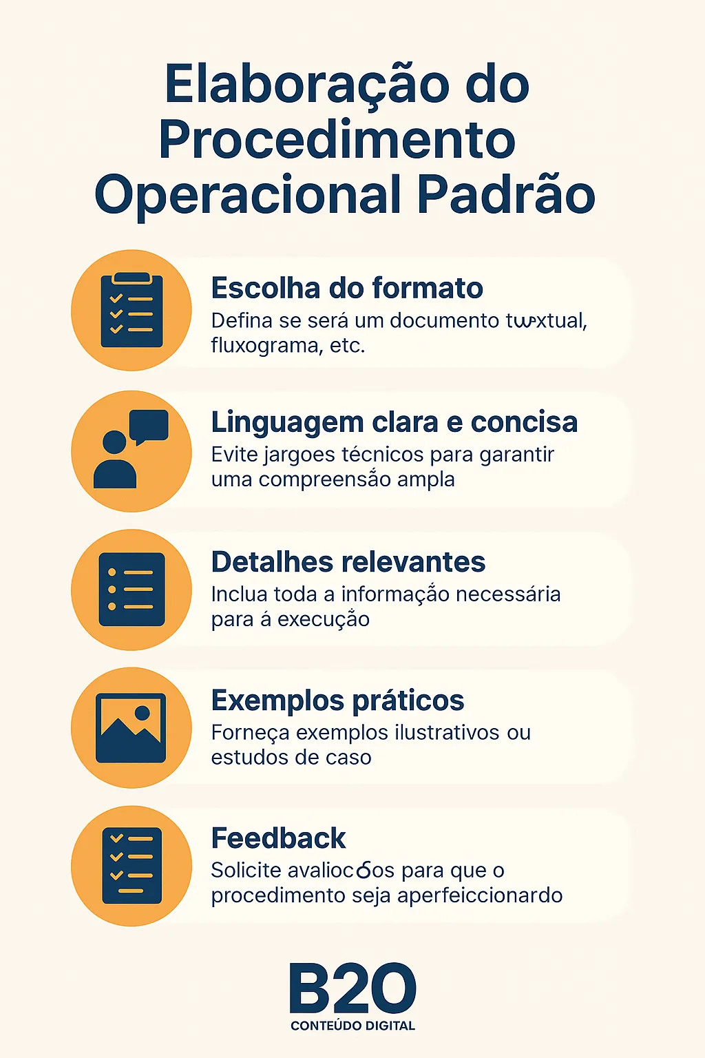Como fazer um Procedimento Operacional Padrão Em 4 Passos | Blog B20
